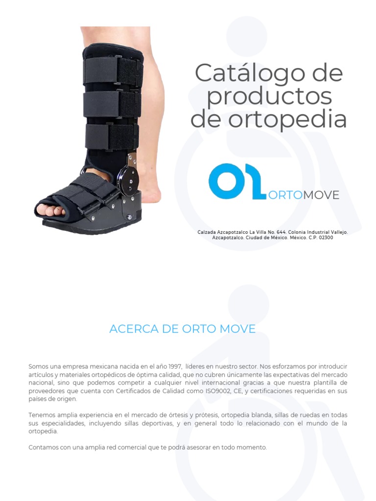 Catalogo Ortomove 2023 | PDF | Rodilla | Tobillo