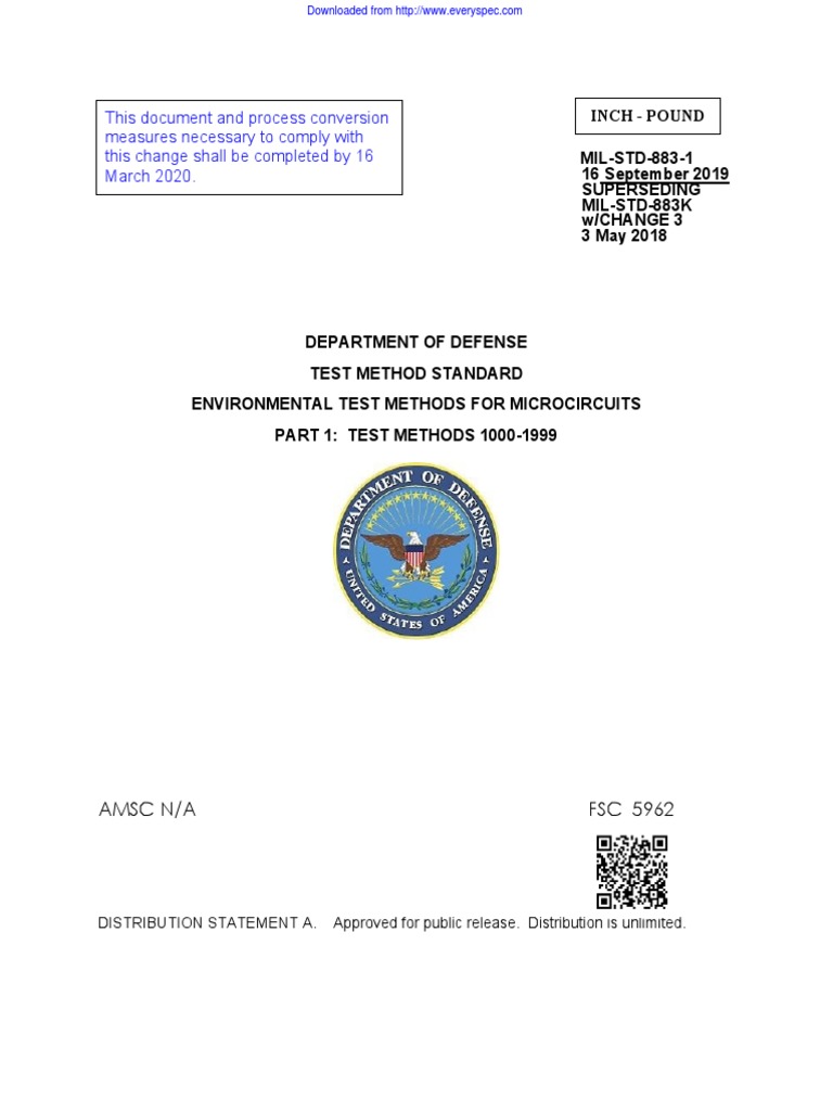 Microcircuit Test Methods Guide | PDF | Insulator (Electricity ...