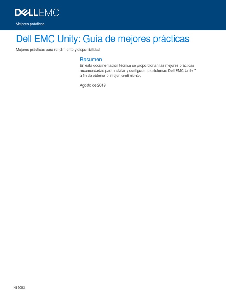 h15093-EMC Unity-Best Practices Guide | PDF | Unidad Central de ...