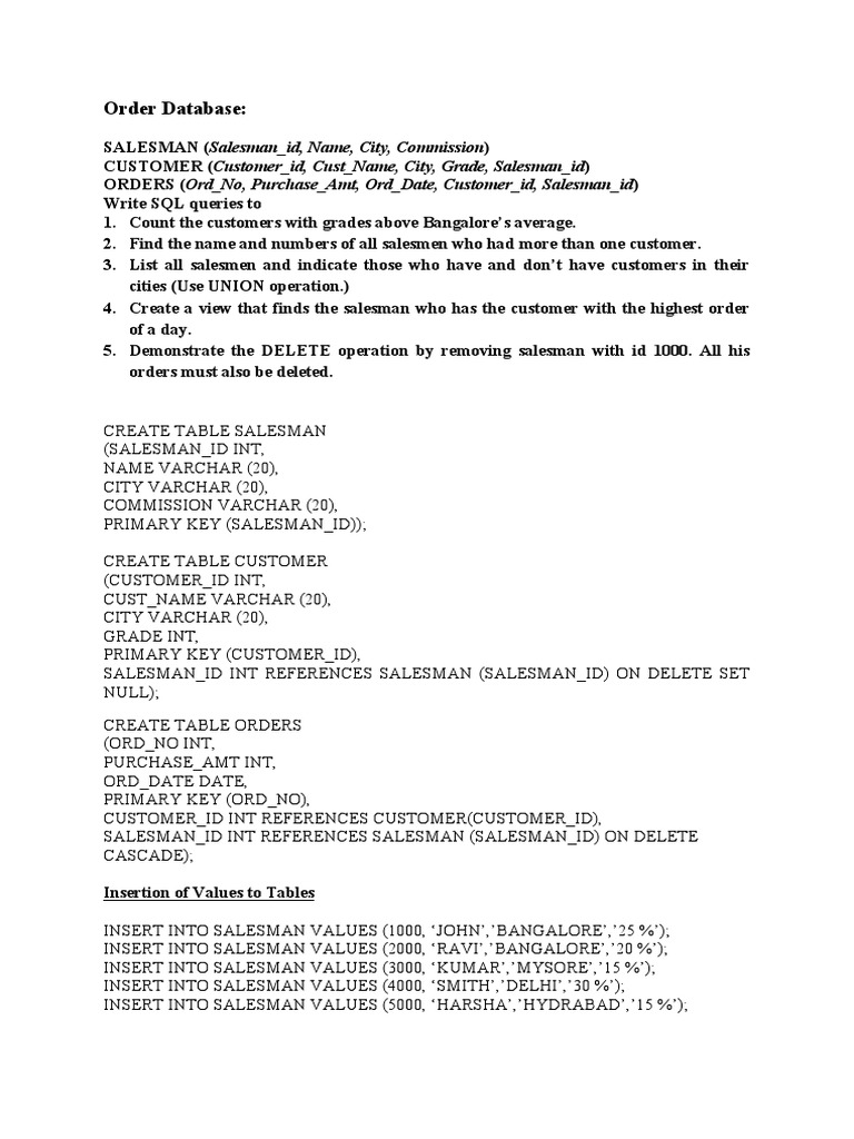 Order Database Pdf Information Retrieval Information Technology