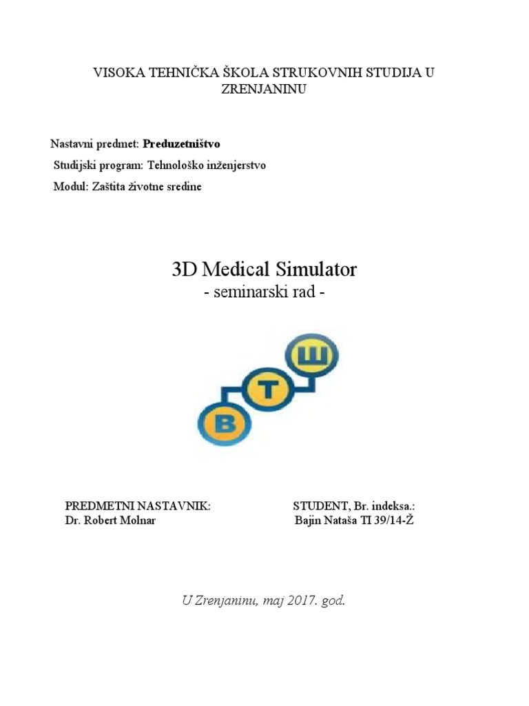 3d Medical Simulator Natasa | PDF