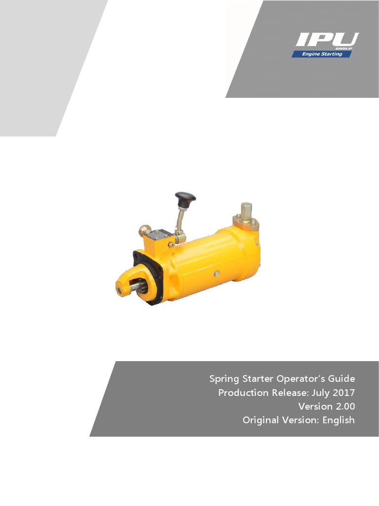 IPU Spring Starter User Guide | PDF | Gear | Mechanical Engineering