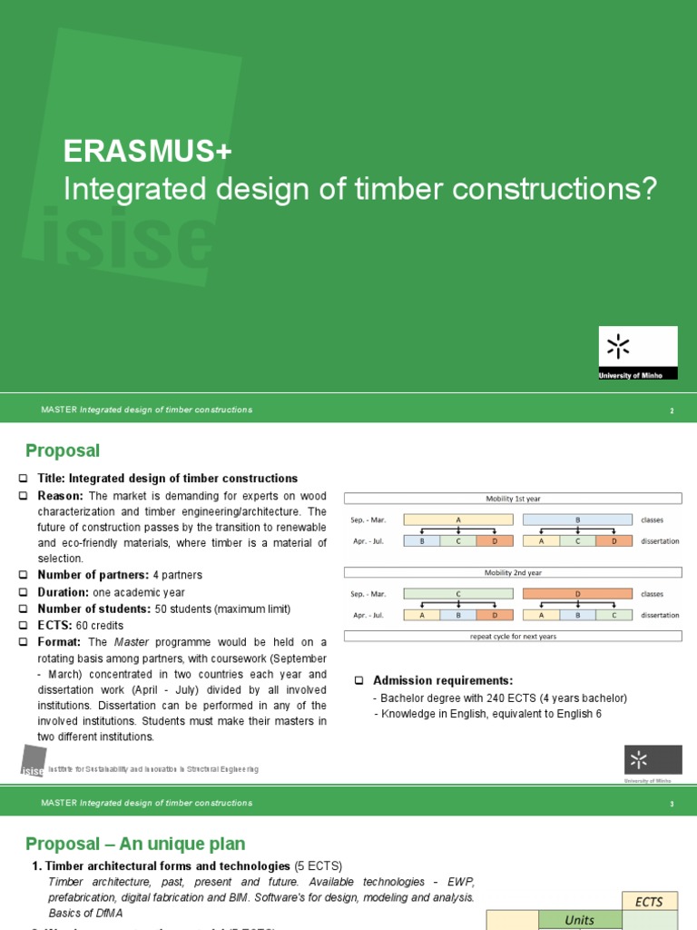 Master Integrated Design of Timber Constructions | PDF | Master's ...