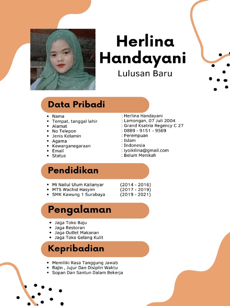 CV Herlina Handayani | PDF