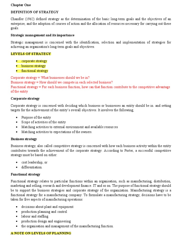 CSME Summary | PDF | Strategic Management | Business Process