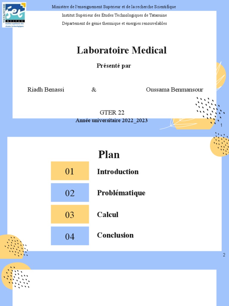 Exposé Laboratoire Médicale | PDF | Climatisation | Médecine