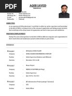 HSE Officer NAVEED CV PDF | PDF | Safety