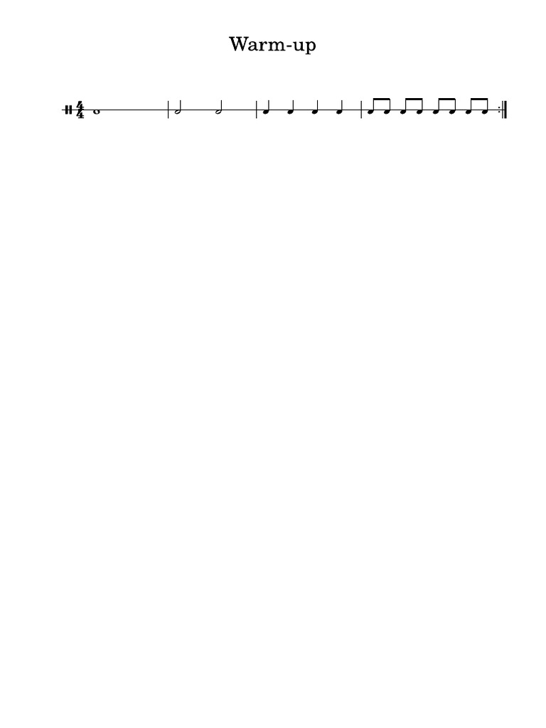 Warm Up | PDF