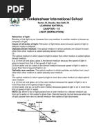 Refractive Index Numericals-1 | PDF | Refraction | Refractive Index