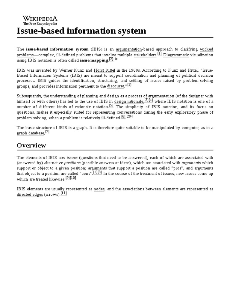 Issue-Based Information System | Descargar gratis PDF | Computing ... Issue-Based Information System | Descargar gratis PDF | Computing ...