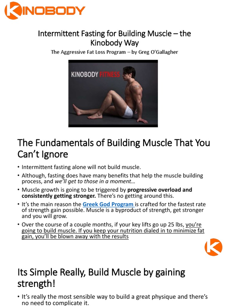 Intermittent Fasting For Building Muscle - The Kinobody Way: The ...