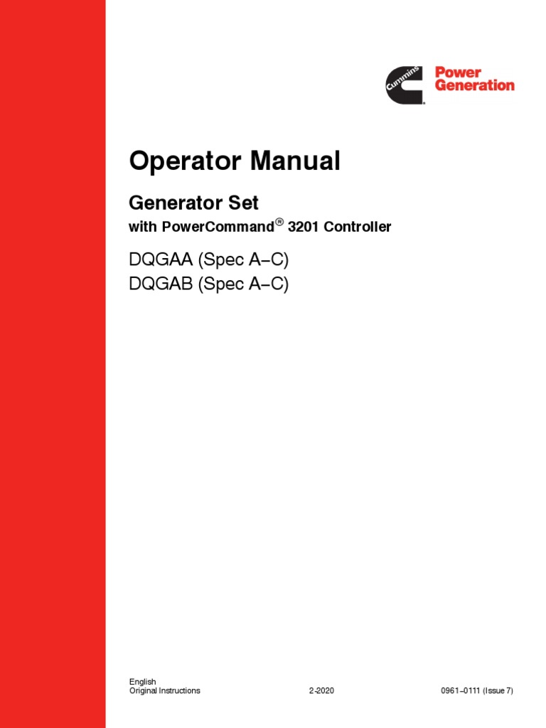 Cummins DQGAB Operator Manual | PDF | Radiator | Electrical Engineering