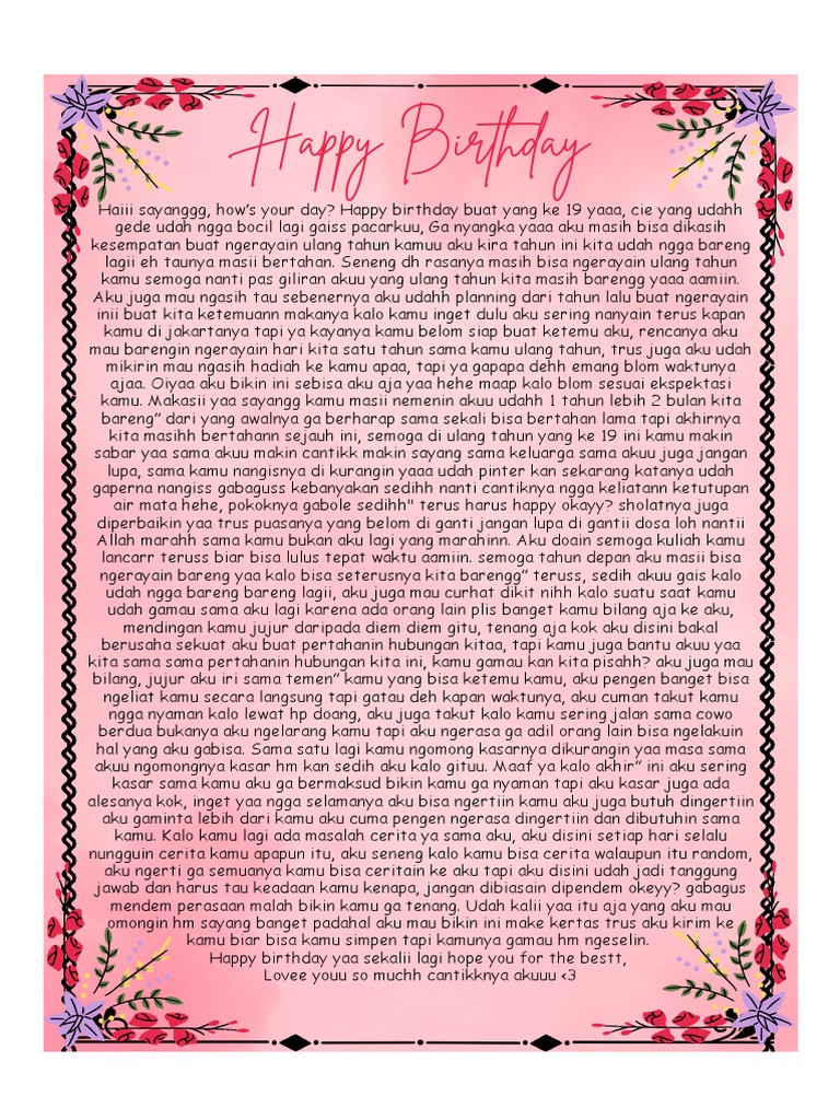 Happy Birthday | PDF