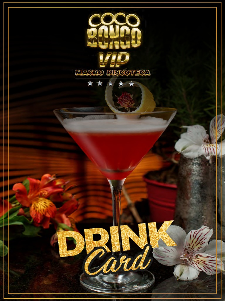 Menu Coco Bongo Vip Macro Discoteca2023 | PDF | Cooking, Food & Wine