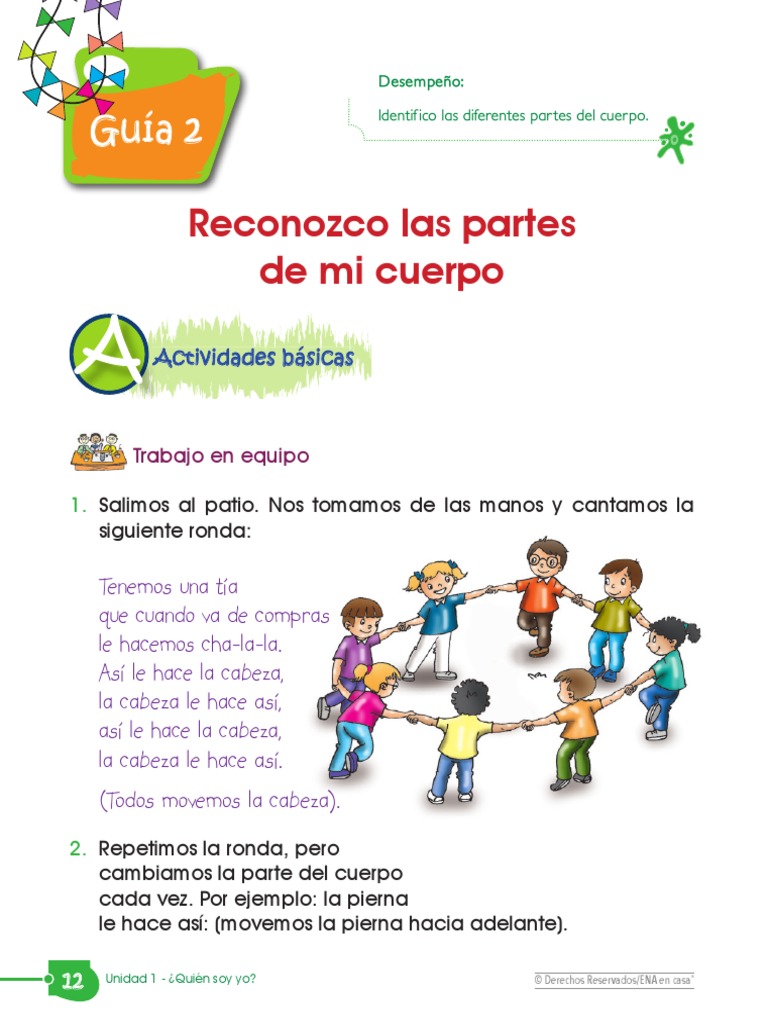 G2-Guia2-Reconozco Las Partes de Mi Cuerpo | PDF