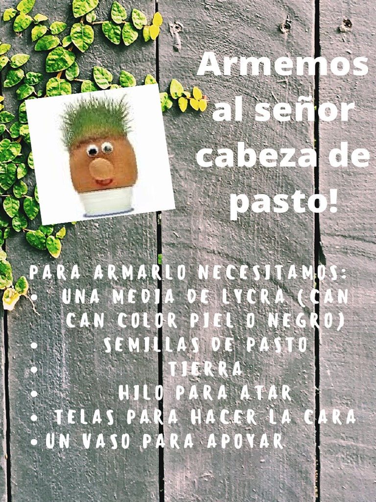 Armamos Nuestro Señor Cabeza de Pasto | PDF