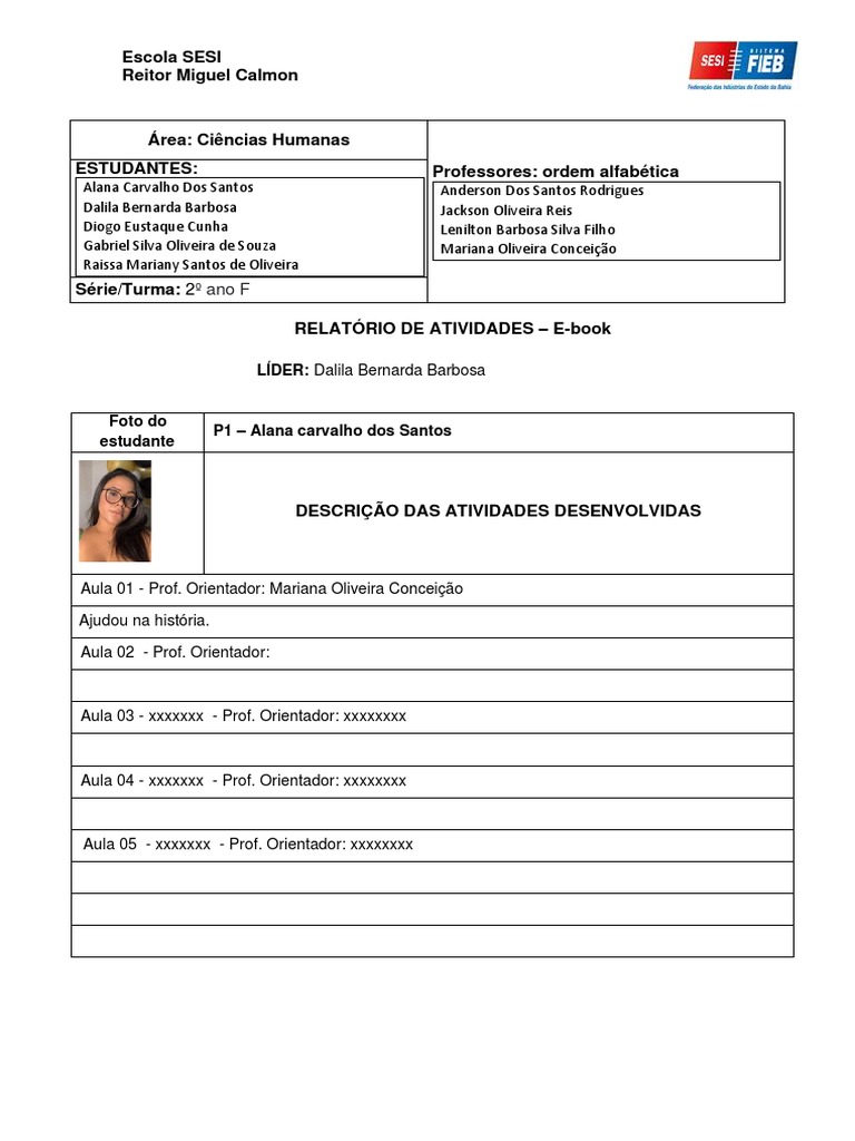 Modelo de Relatório | PDF