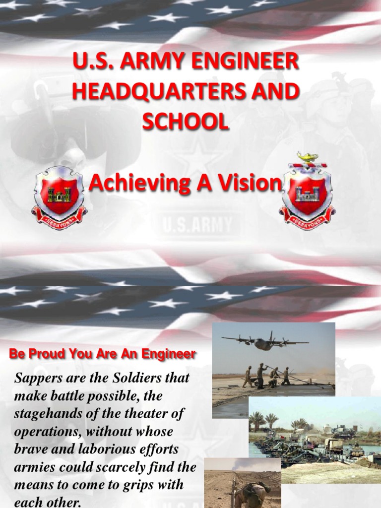 U.S. Army Engineer Headquarters and School Achieving A Vision | PDF ...