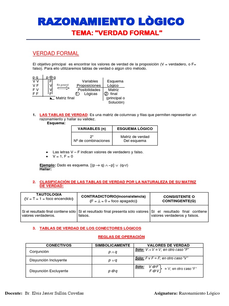Teoría de Verdad Formal | PDF | Verdad | Matemáticas