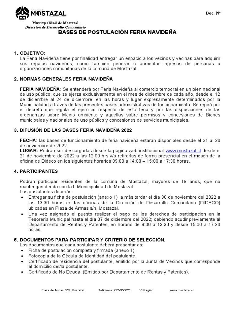 Bases Feria Navide A 2022 Final | PDF | Alimentos | Fritura