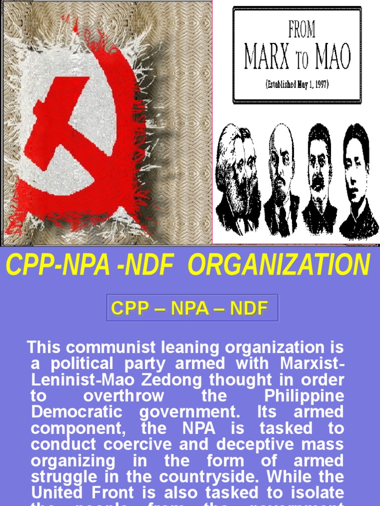CPP-NPA-NDF Organizational Structure | PDF | Philippines | Left Wing ...