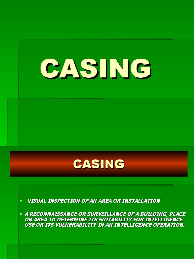 Casing | PDF | Reconnaissance | National Security