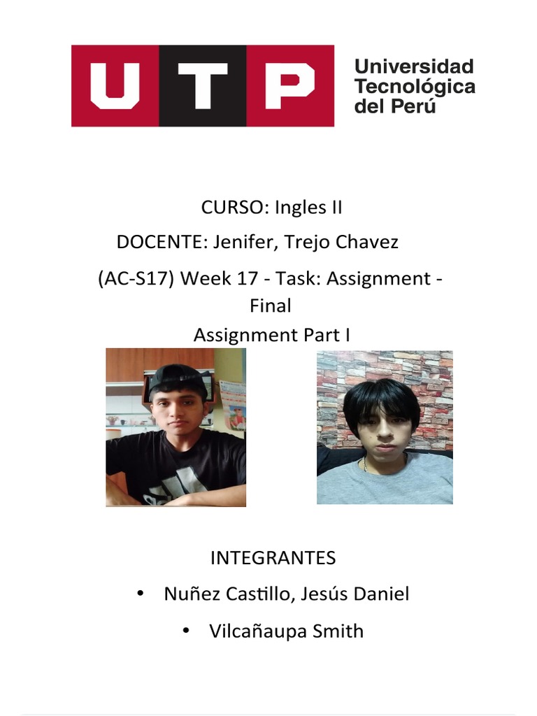 Week 17 Task Assignment Final Assignment Part 1 | PDF