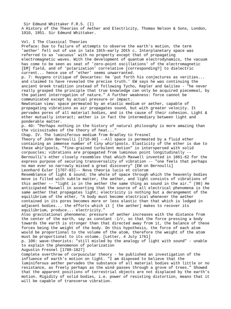 A History of The Theories of Aether and Electricity, Thomas Nelson ...