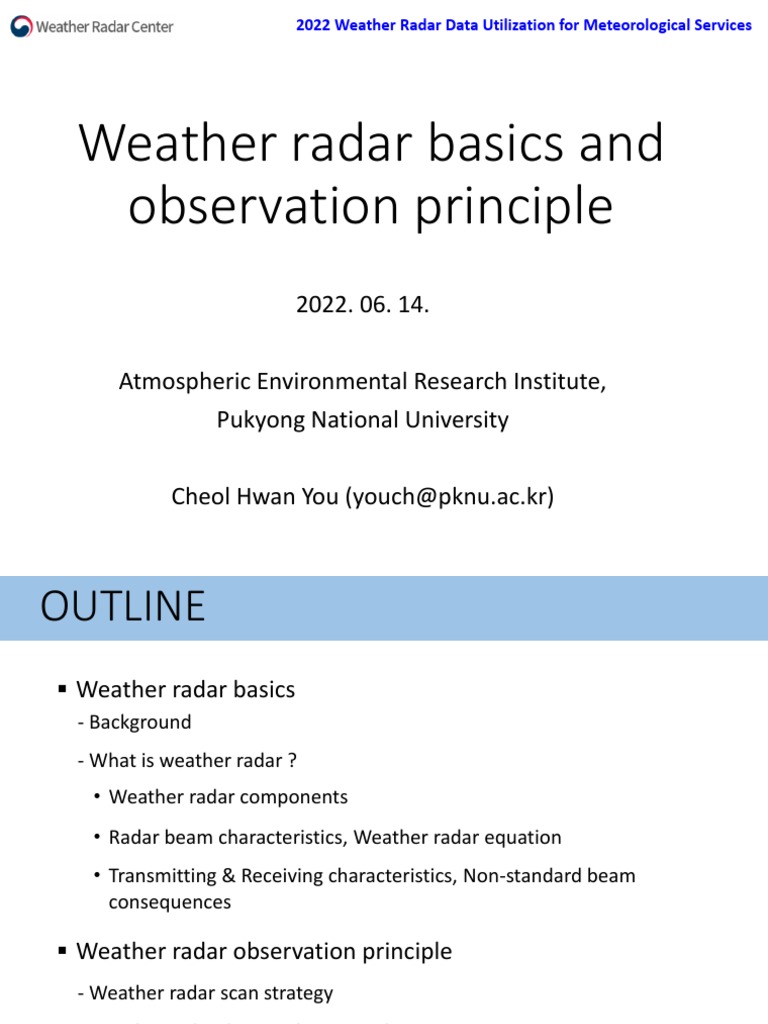 Radar Basic and Principle by CHYOU For Students | PDF | Radar | Antenna ...