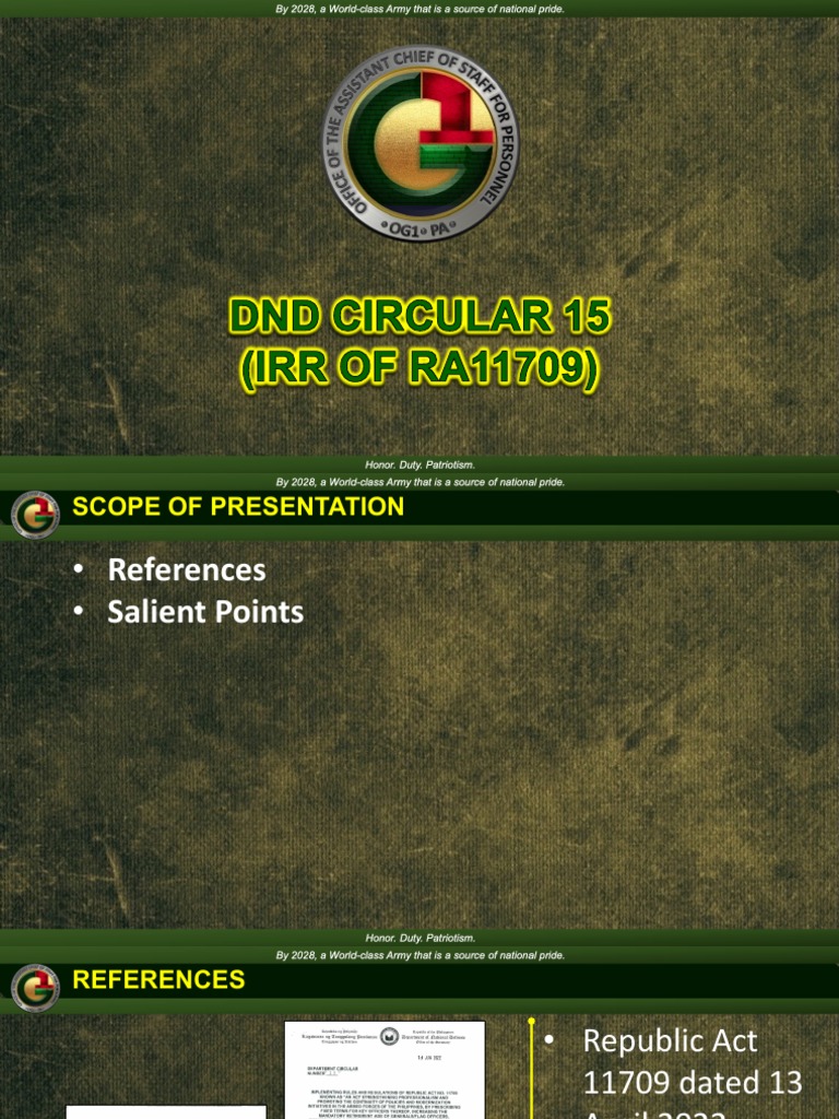 DND Circular 15 | Download Free PDF | Military | Military Organization