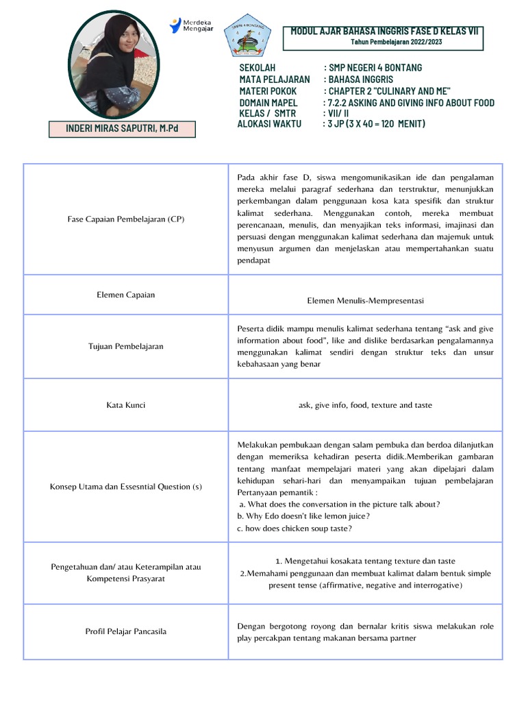 Culinary And Me Pdf