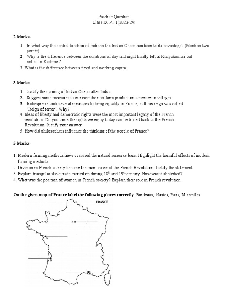 Revision Questions PT1 (23-24) | PDF | Travel | Science & Mathematics