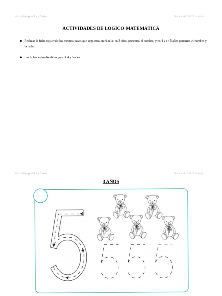 actividades logico matematica | PDF