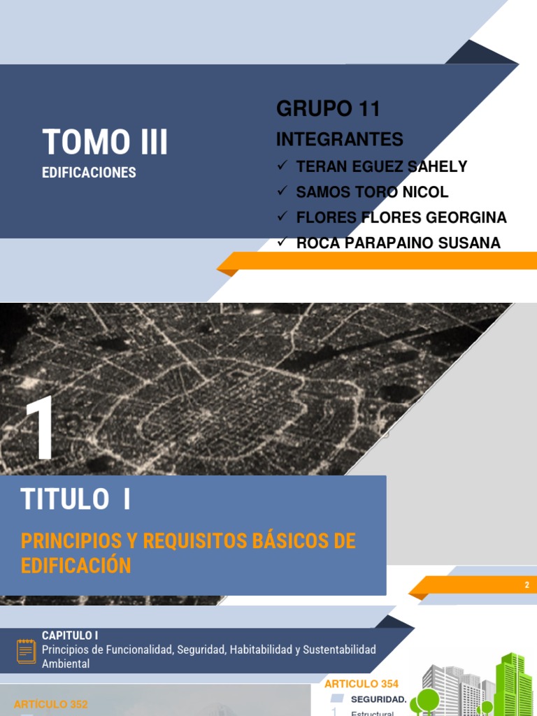 Grupo 11 Tomo III Diapositiva | PDF | edificio | Elementos arquitectónicos