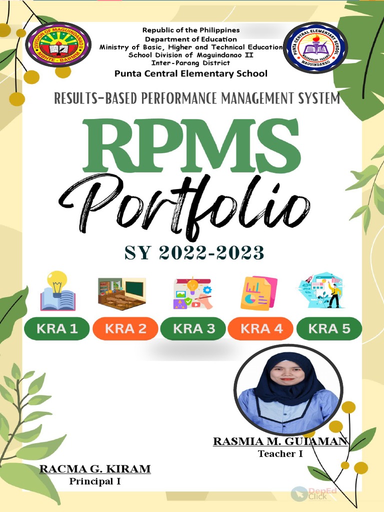 E-Rpms Portfolio (Design 8) - Depedclick | PDF | Learning | Curriculum