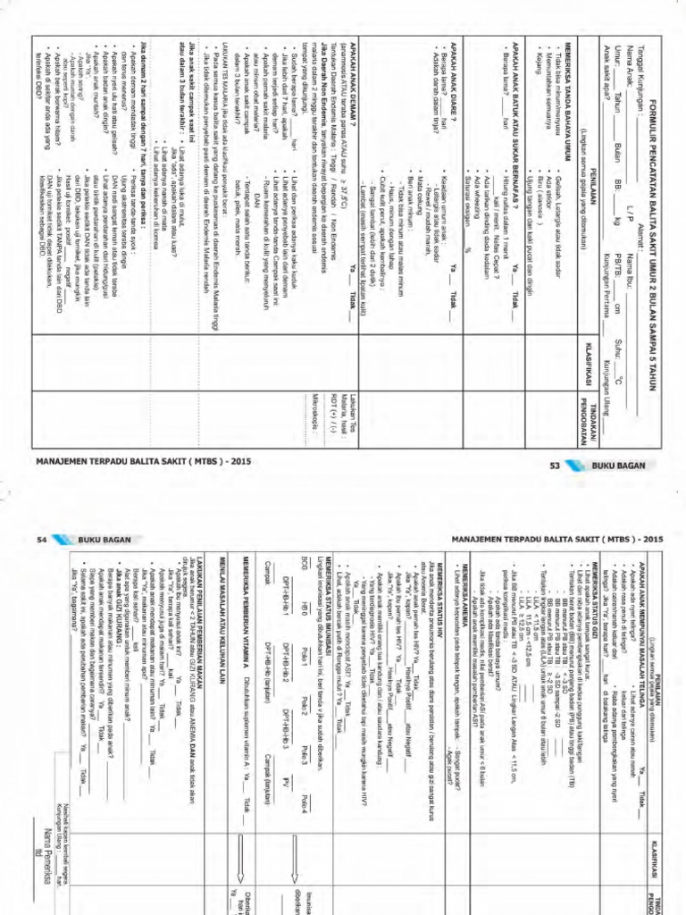 Lembar MTBS dan MTBM | PDF