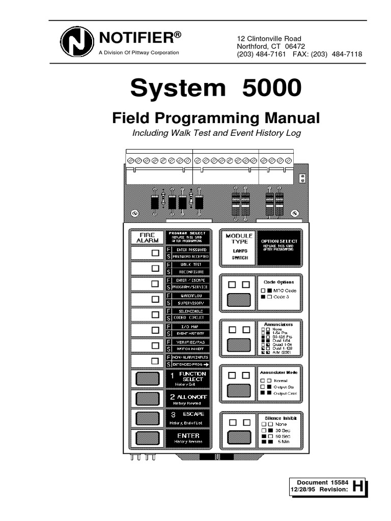 Notifier - Facp.system5000 PROG | PDF | Manufactured Goods | Electrical ...