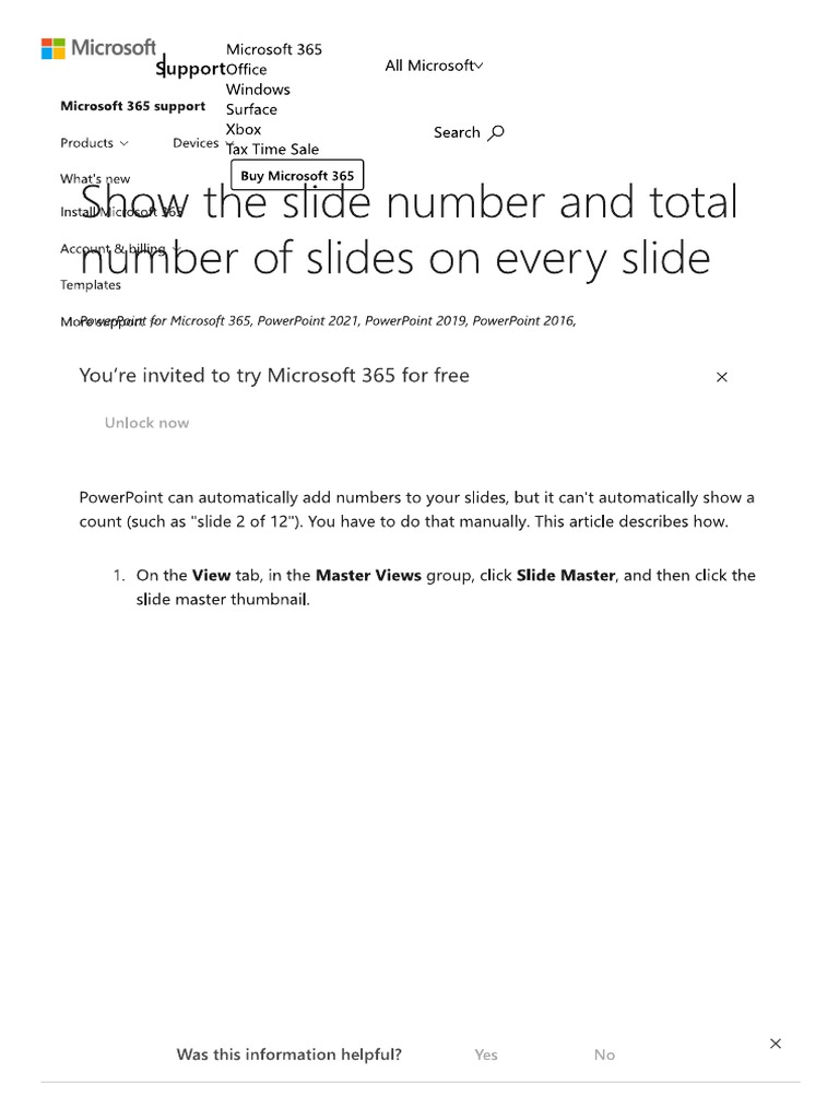 POWERPOINT-Show The Slide Number and Total Number of Slides On Every ...