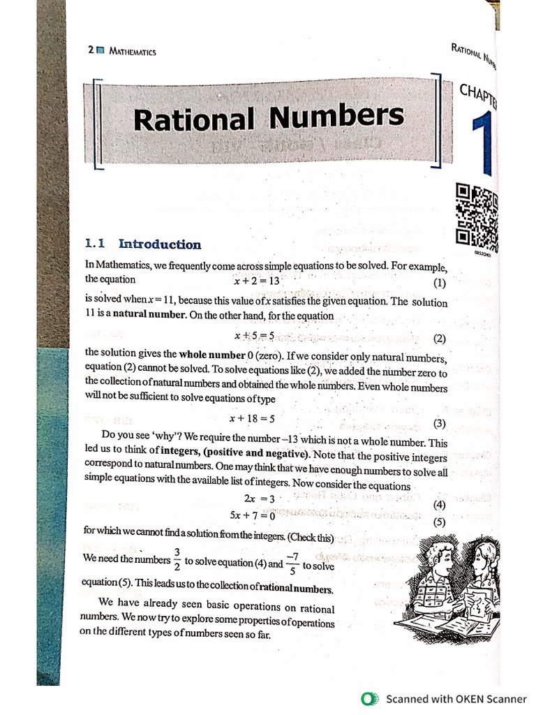 Maths Ch1 Rational Numbers | PDF