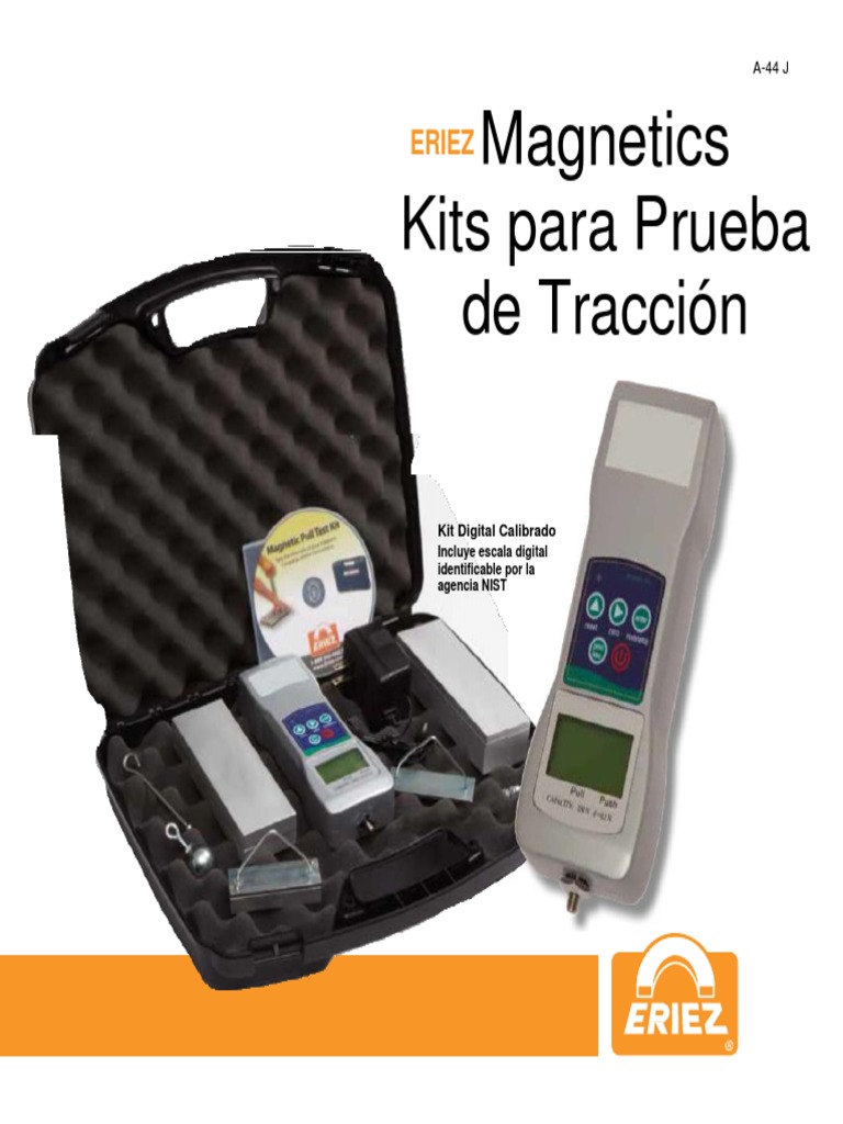 ERIEZ A44J - Pull Test Kits - Espan Ol | PDF | Imán | Campo magnético