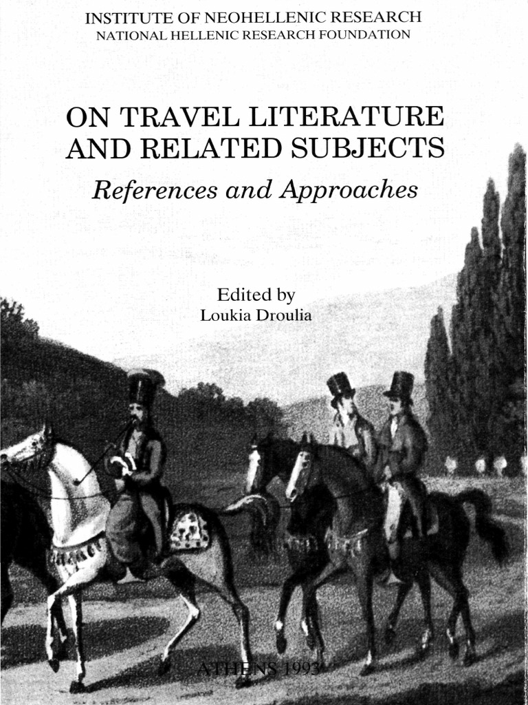On Travel Literature Yer Adlari n02.017.0 | PDF