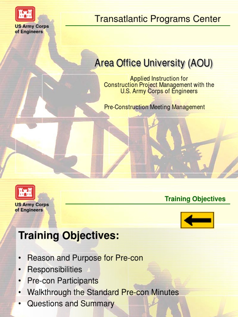 Pre Construction Meeting Management | PDF | General Contractor | United ...