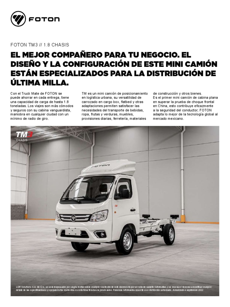TM3 Chasis | PDF | Camión | Eje