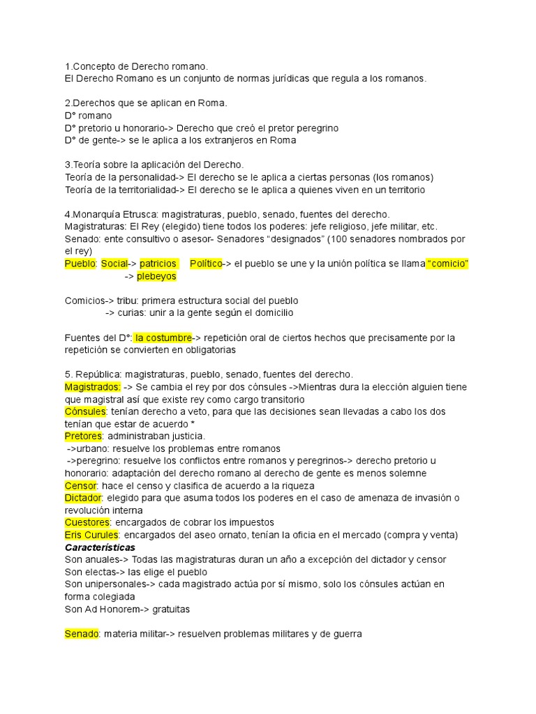 Derecho Romano | PDF | Roma antigua | Propiedad
