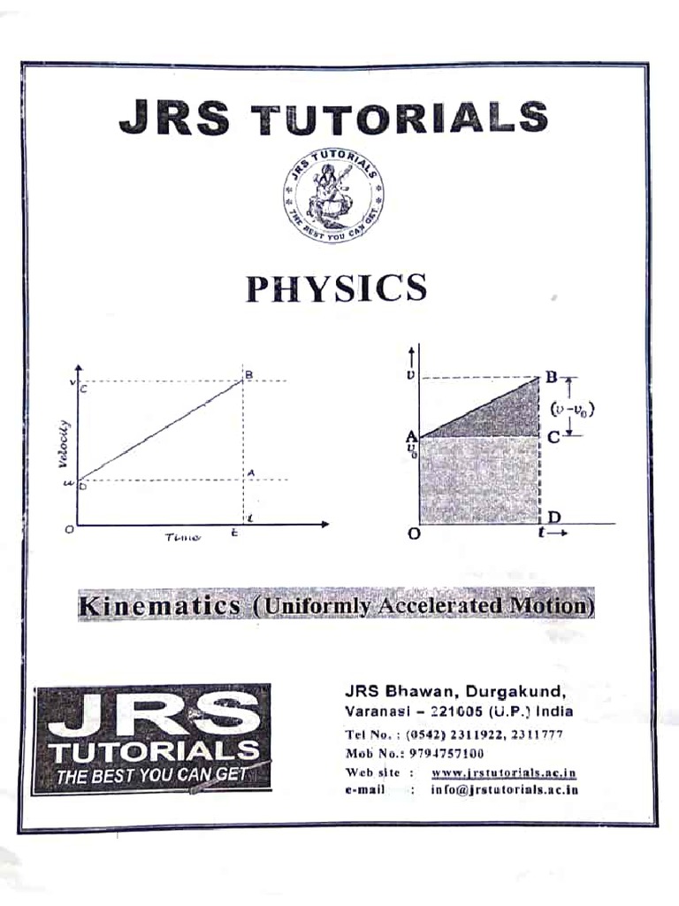 Kinematics DPP | PDF