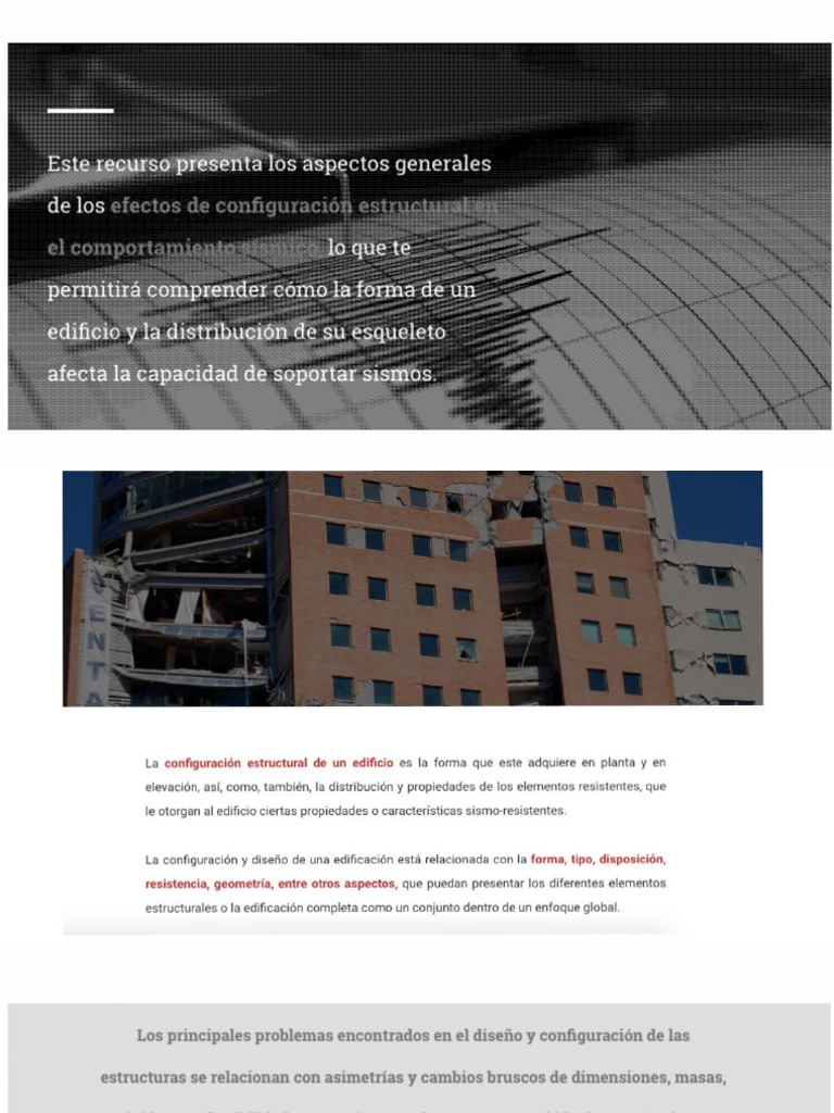 Configuración Estructural Ante Comportamiento Sísmicos | PDF | Rigidez | Temblores