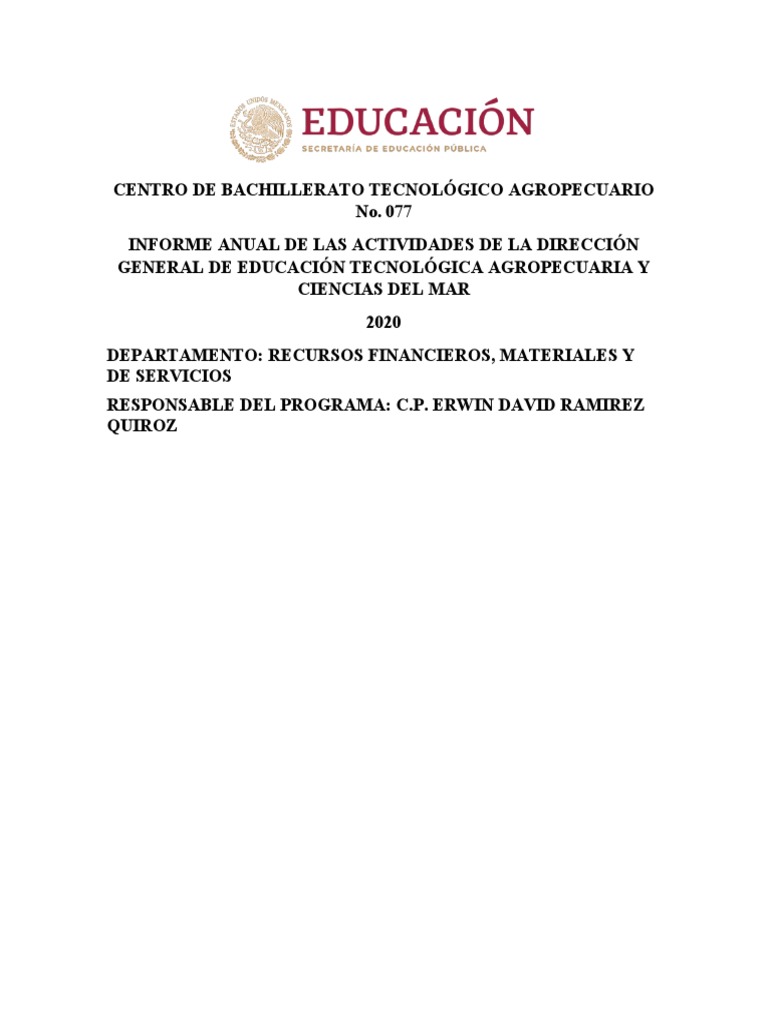 INFORME ANUAL 2020, DGETAyCM (Autoguardado) | PDF | Internet