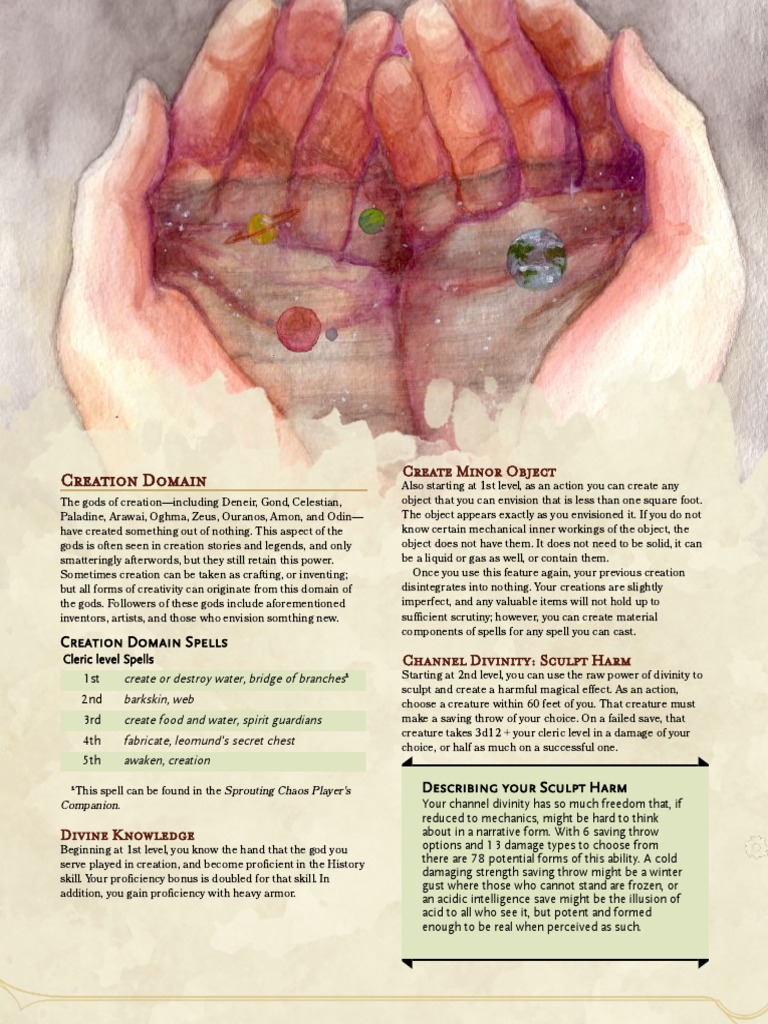 Creation Domain | PDF