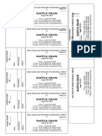 Raffle Ticket Template | PDF | Gambling Games