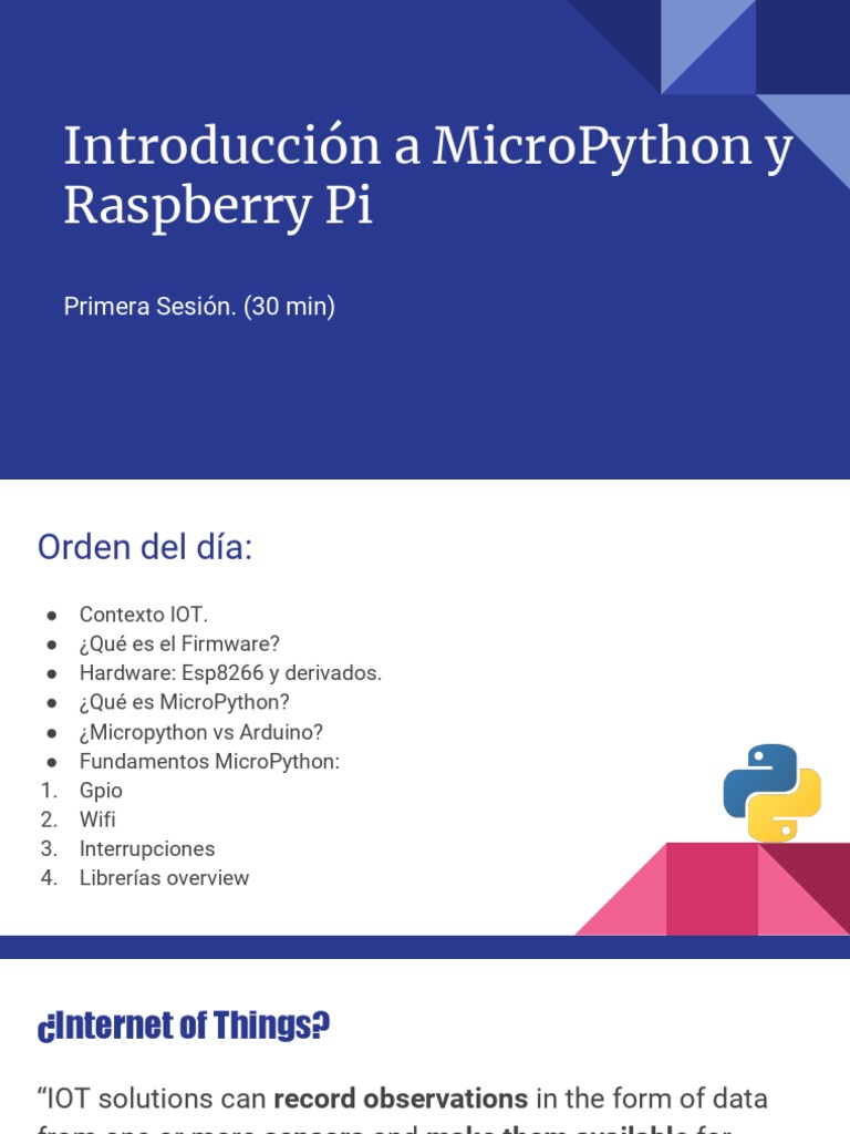 Micro Python | Download Free PDF | Arduino | Internet Of Things